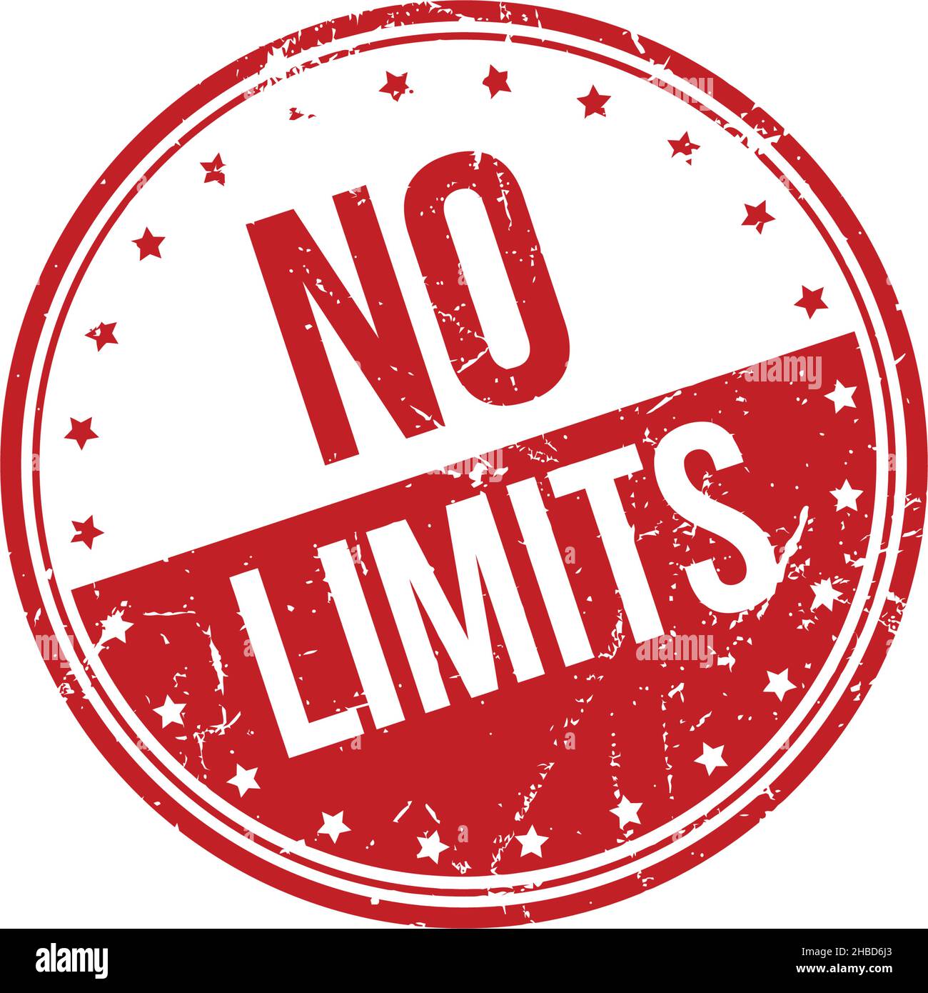 No Limits Rubber Stamp. Red No Limits Rubber Grunge Stamp Seal Vector ...
