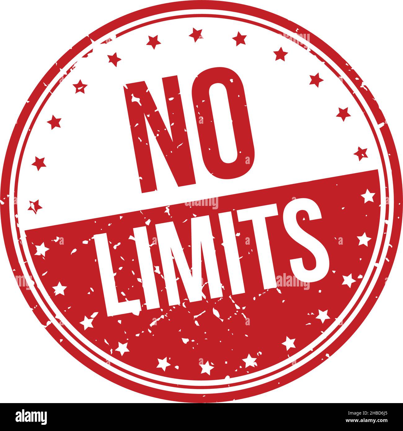 No Limits Rubber Stamp. Red No Limits Rubber Grunge Stamp Seal Vector ...