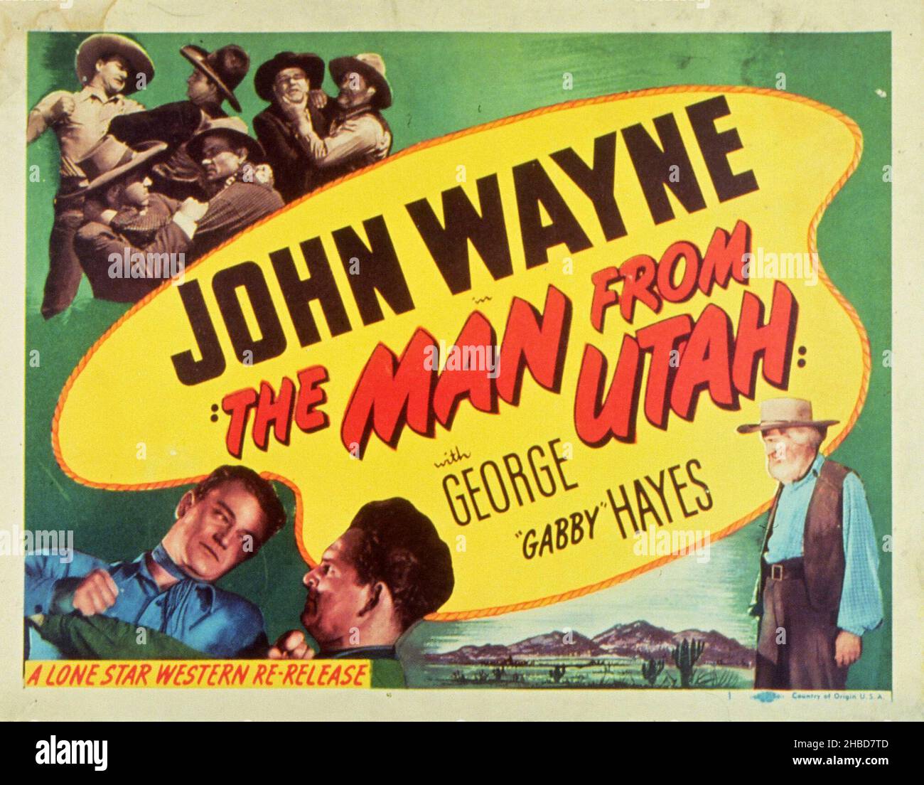 JOHN WAYNE in THE MAN FROM UTAH (1934), directed by ROBERT N. BRADBURY ...