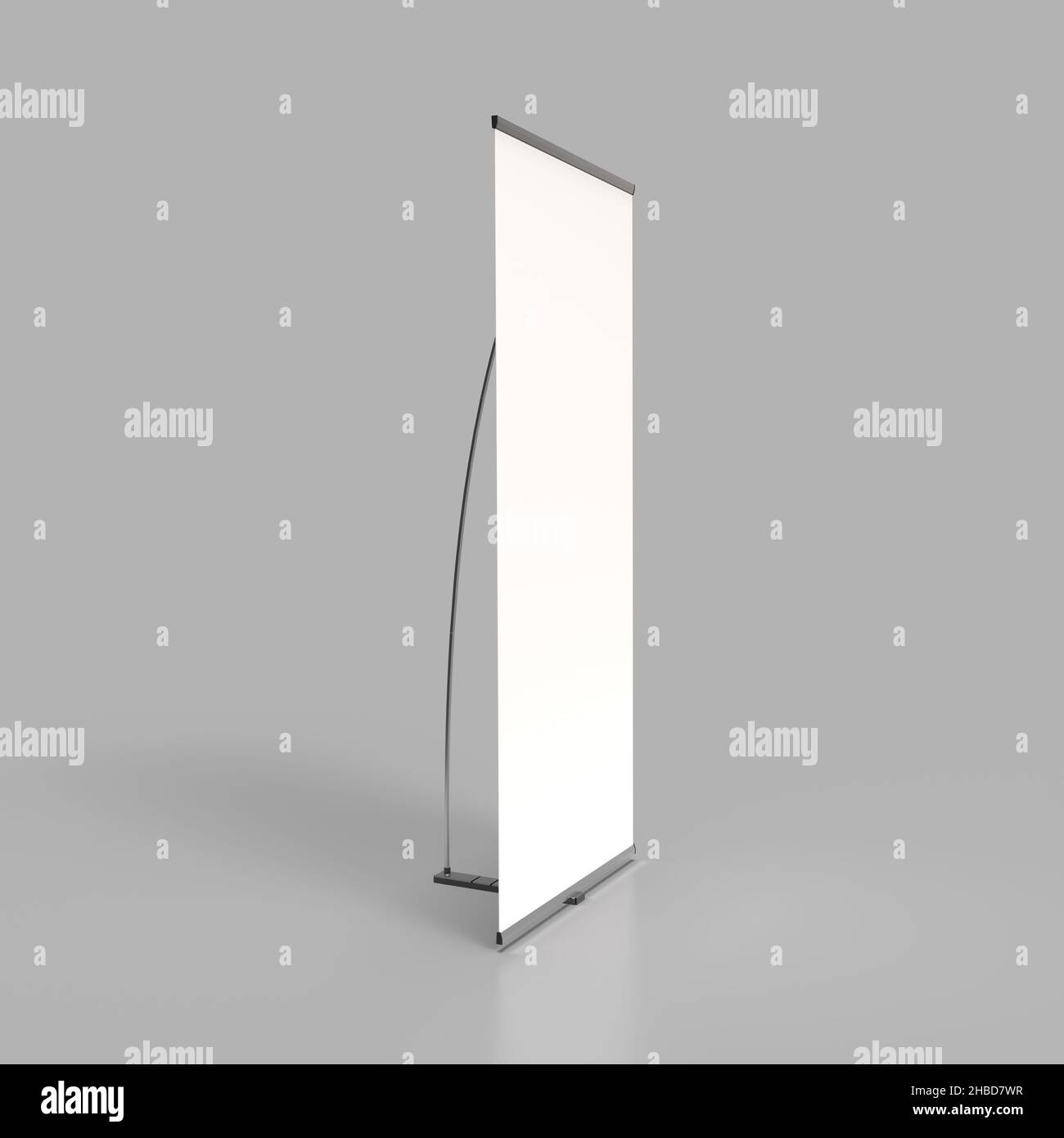 Photorealistic 3d render of a Banner Stand Mechanism with brandable ...