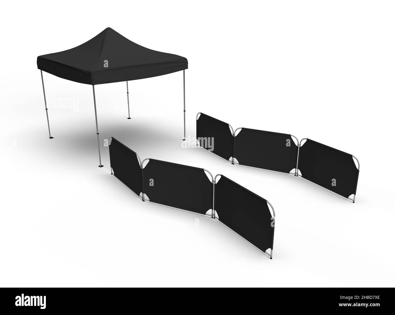 Black Gazebo Tent Marquee Roof with Collapsible partition wall display ...