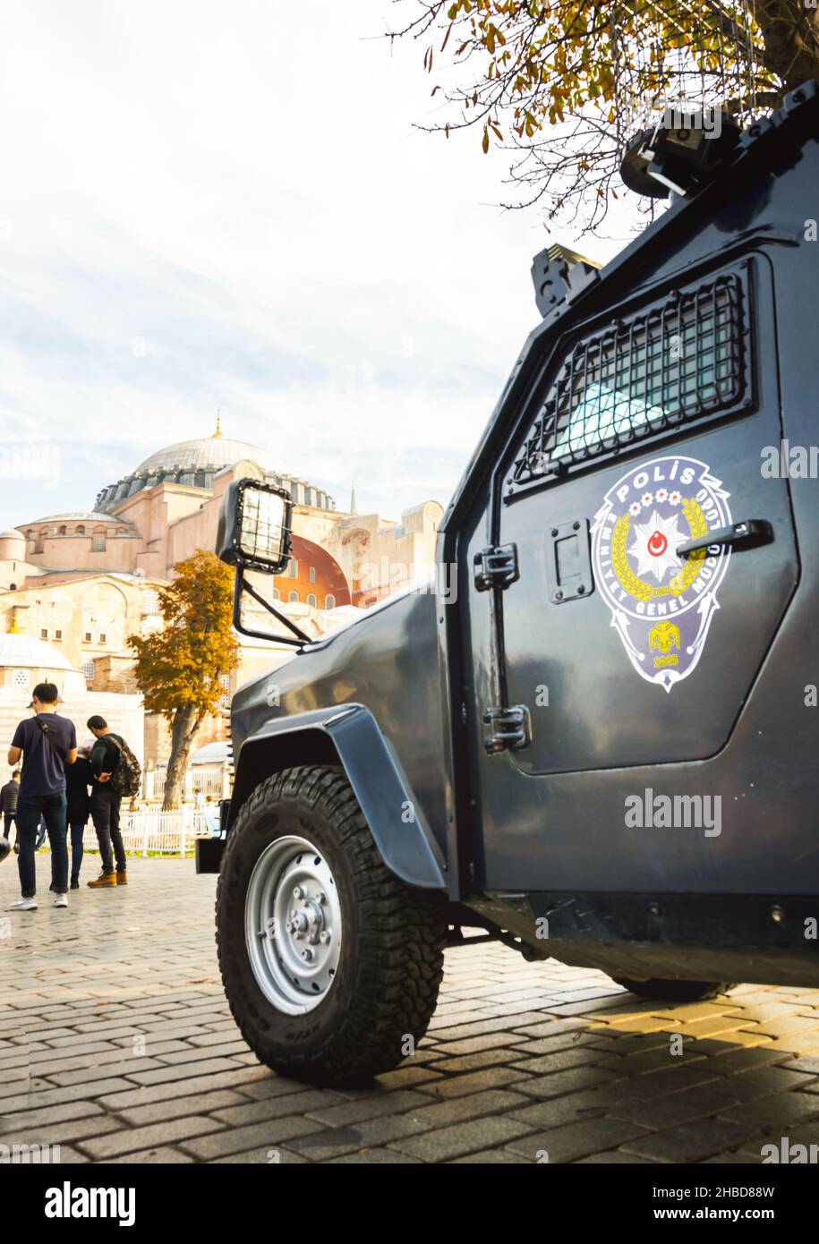 Istanbul, Turkey - November 25th, 2021: Polis armored vehicle standing ...