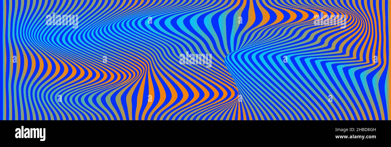 Distortion lines background. Distort stripes, abstract modern pattern ...