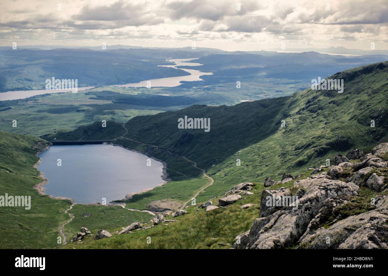 Archive image summer 1987. The Cruachan Dam in Ben Cruachan, a hydro ...