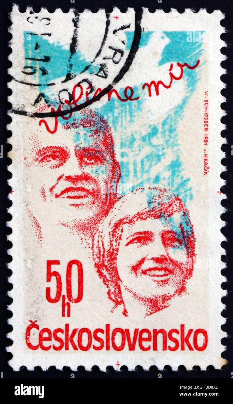 CZECHOSLOVAKIA - CIRCA 1981: a stamp printed in the Czechoslovakia ...