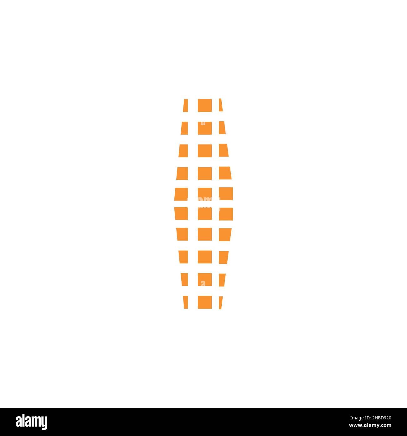 Corn icon. Simple style business strategy poster background symbol ...