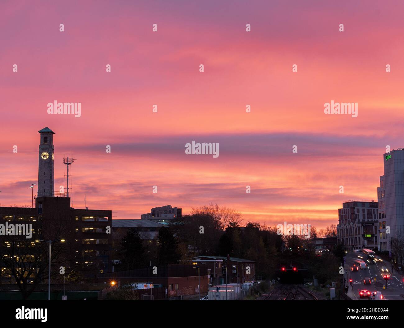 Sunrise at Southampton Central Station Stock Photo - Alamy