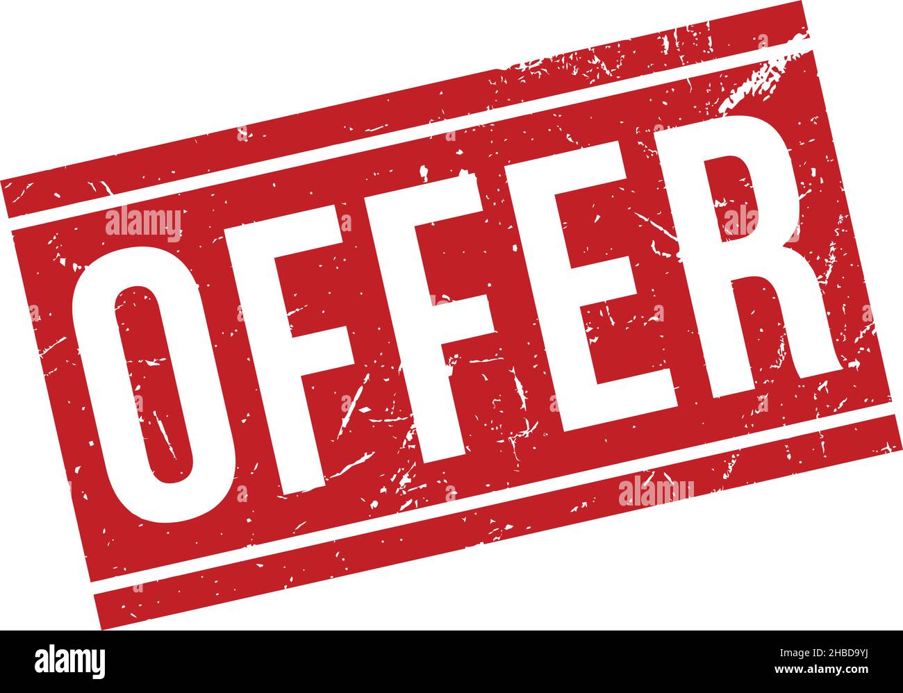 Offer Rubber Stamp. Red Offer Rubber Grunge Stamp Seal Vector ...