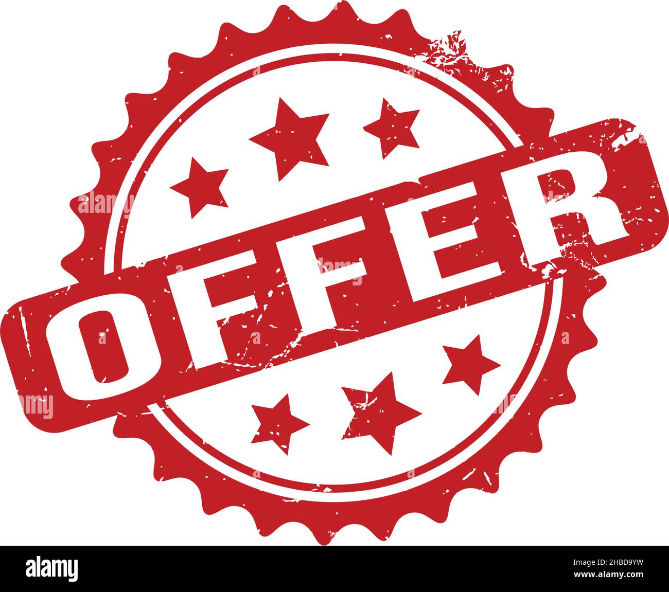 Offer Rubber Stamp. Red Offer Rubber Grunge Stamp Seal Vector ...
