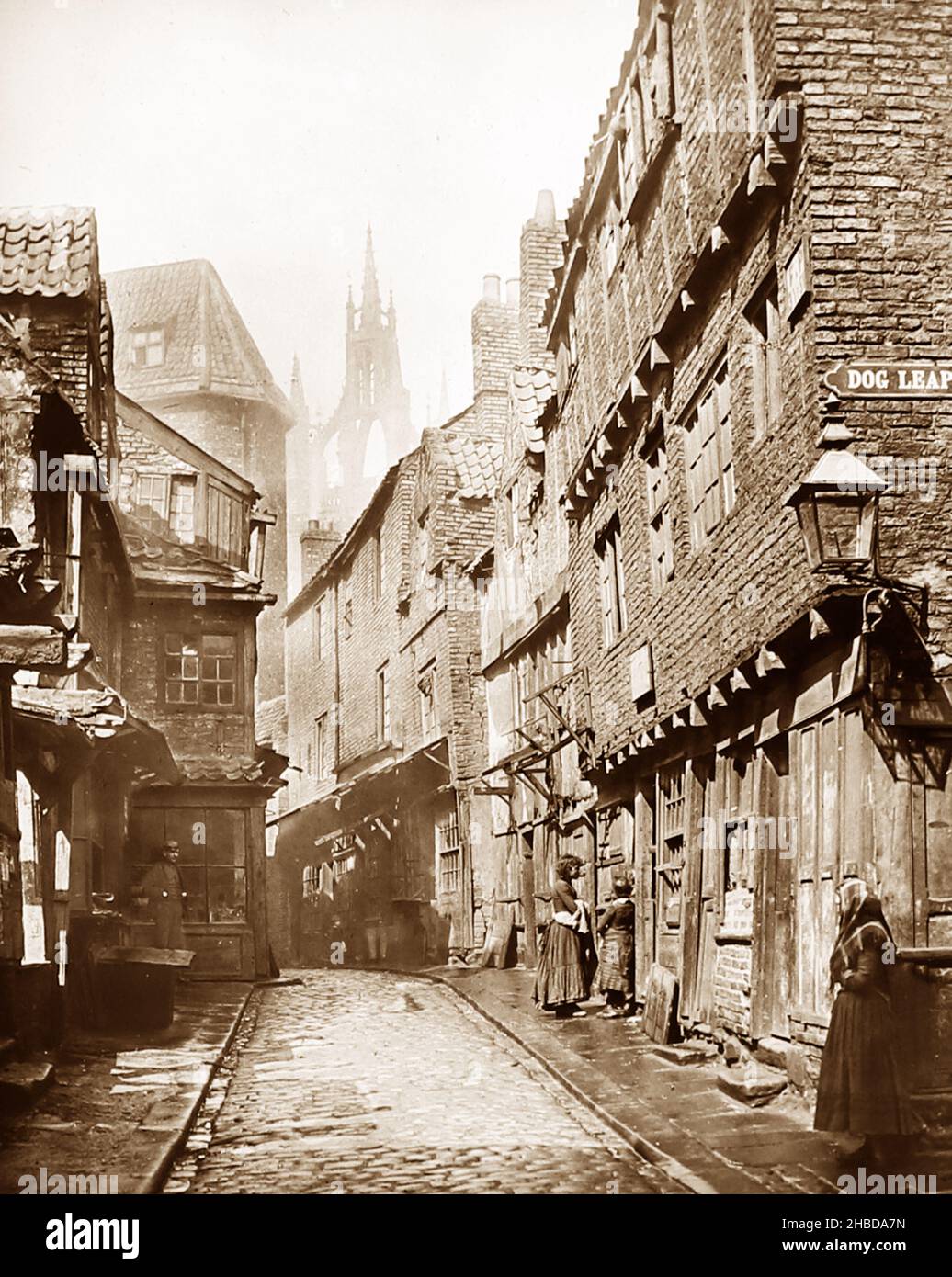 Castle Garth, Newcastle-upon-Tyne, Victorian period Stock Photo - Alamy