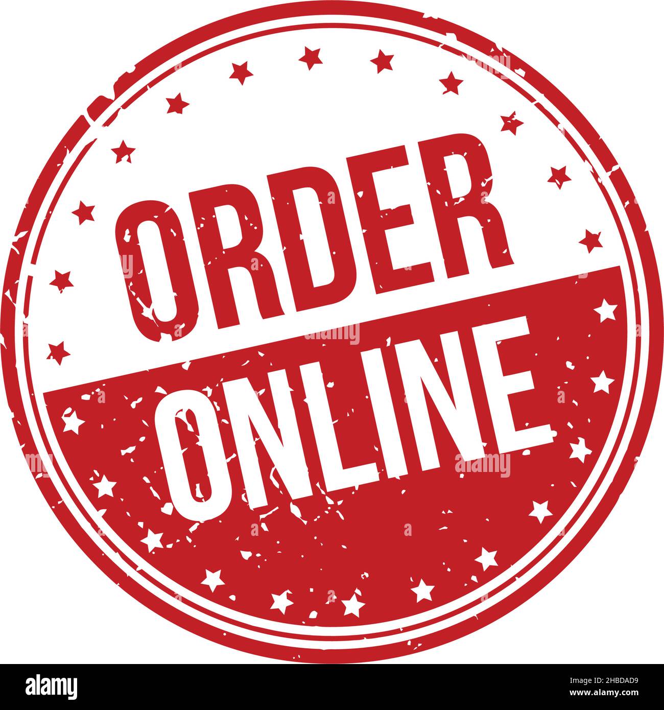 Order Online Rubber Stamp. Red Order Online Rubber Grunge Stamp Seal ...