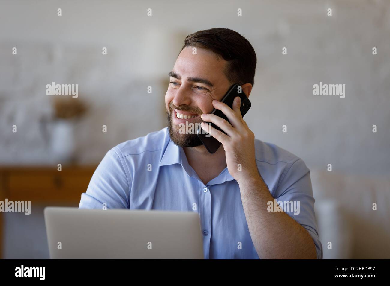 Call multitasking hi-res stock photography and images - Alamy