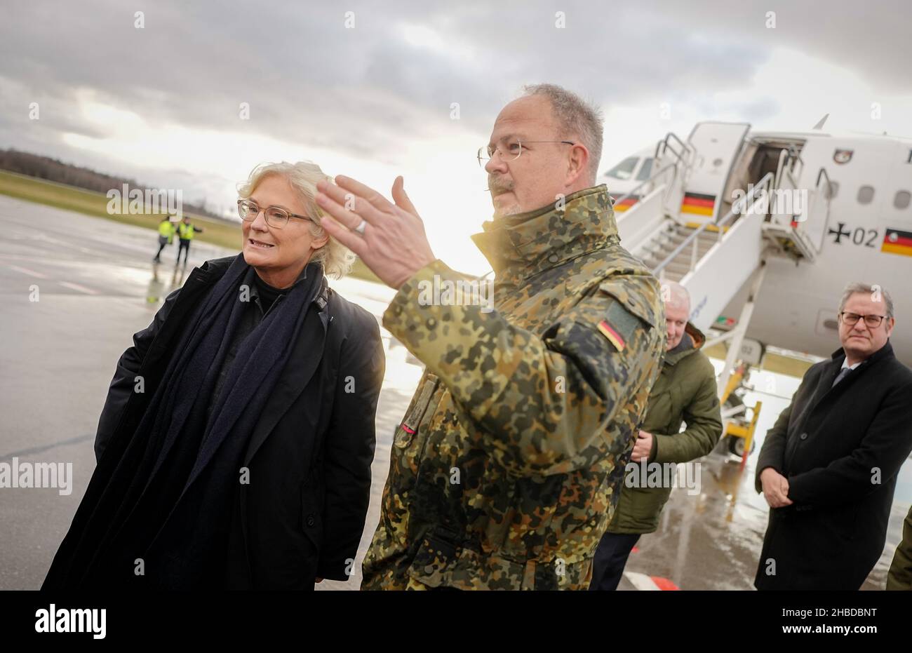Kaunas, Lithuania. 19th Dec, 2021. Christine Lambrecht (SPD), Federal ...