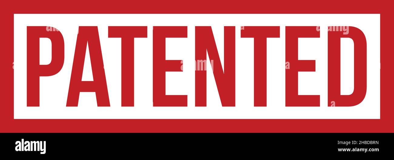 Patented Rubber Stamp. Patented Rubber Grunge Stamp Seal Vector ...