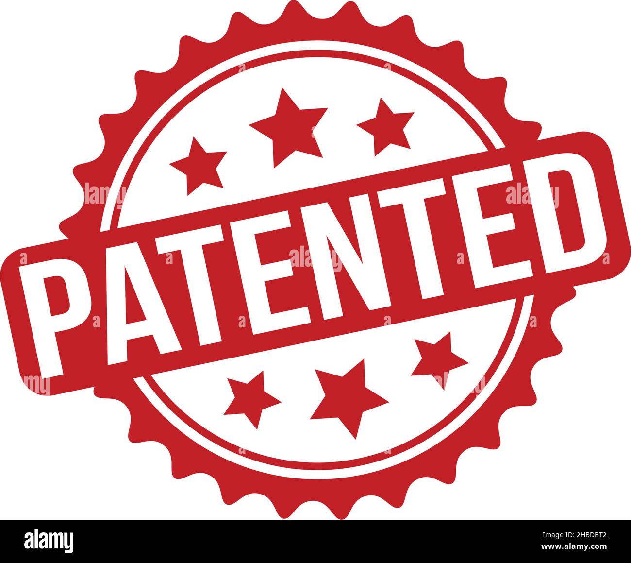 Patented Rubber Stamp. Patented Rubber Grunge Stamp Seal Vector ...