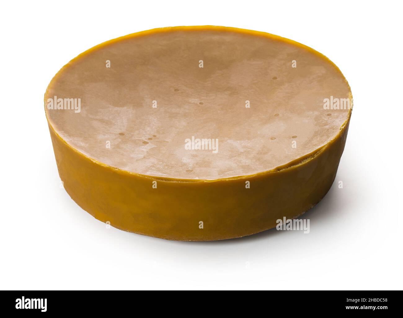 beeswax for candles on white isolated background Stock Photo - Alamy