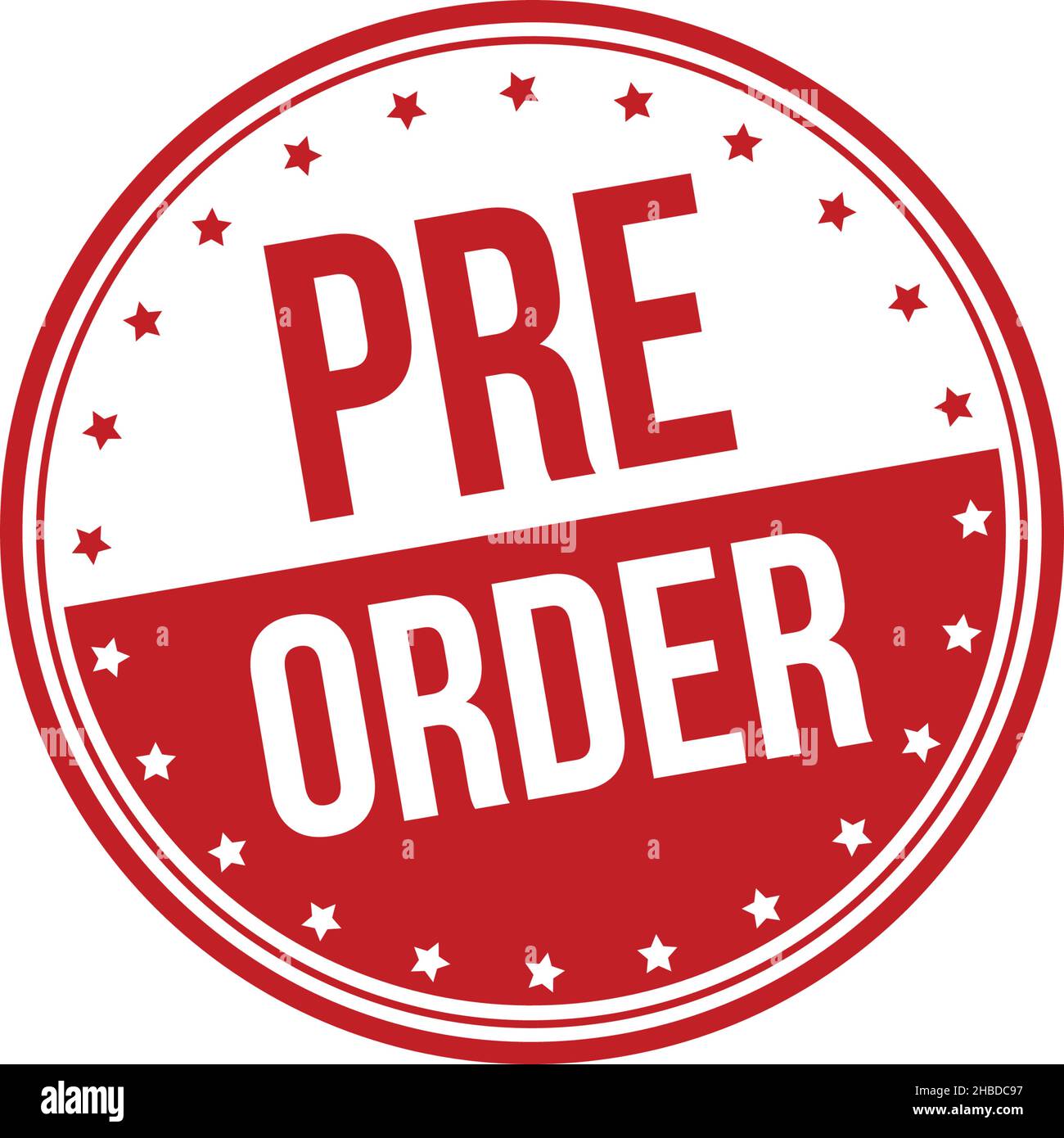 Pre Order Rubber Stamp. Pre Order Rubber Grunge Stamp Seal Vector ...