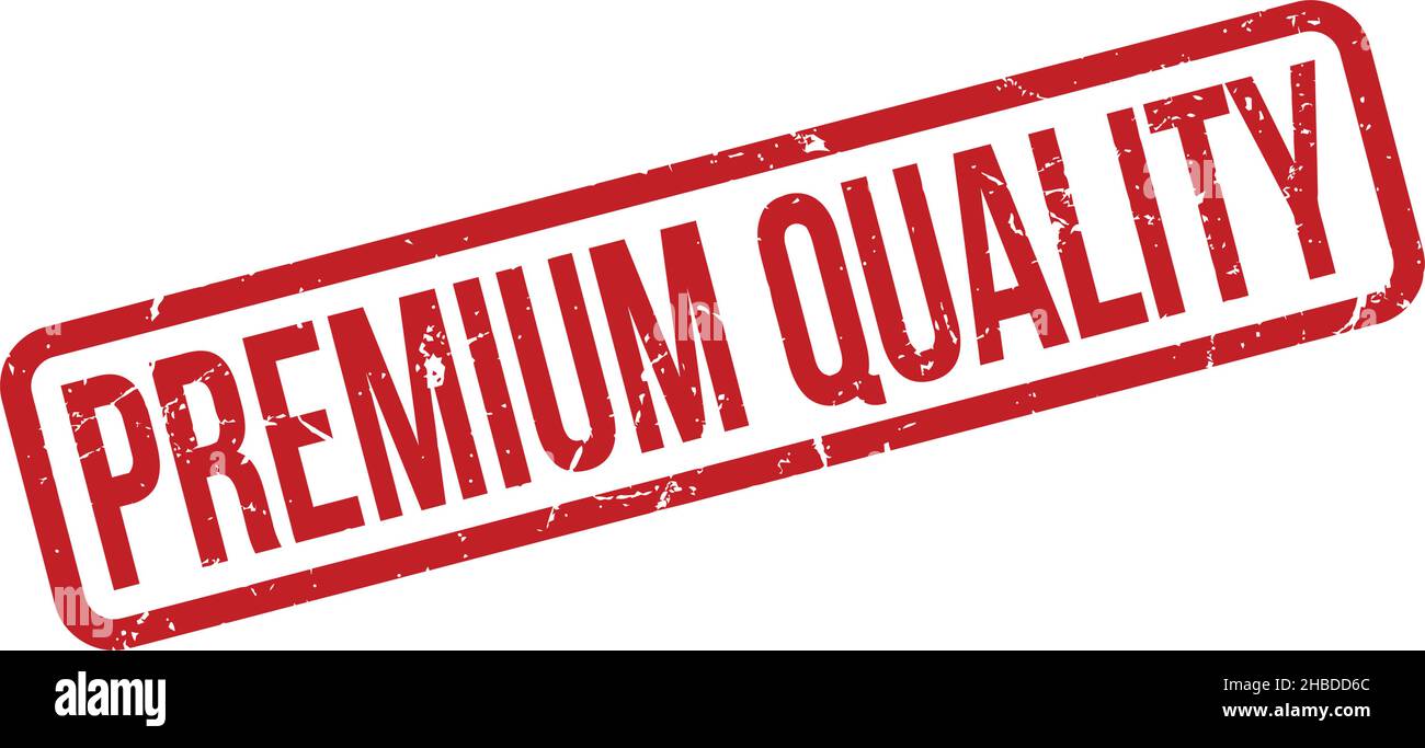 Premium Quality Rubber Stamp. Red Premium Quality Rubber Grunge Stamp ...