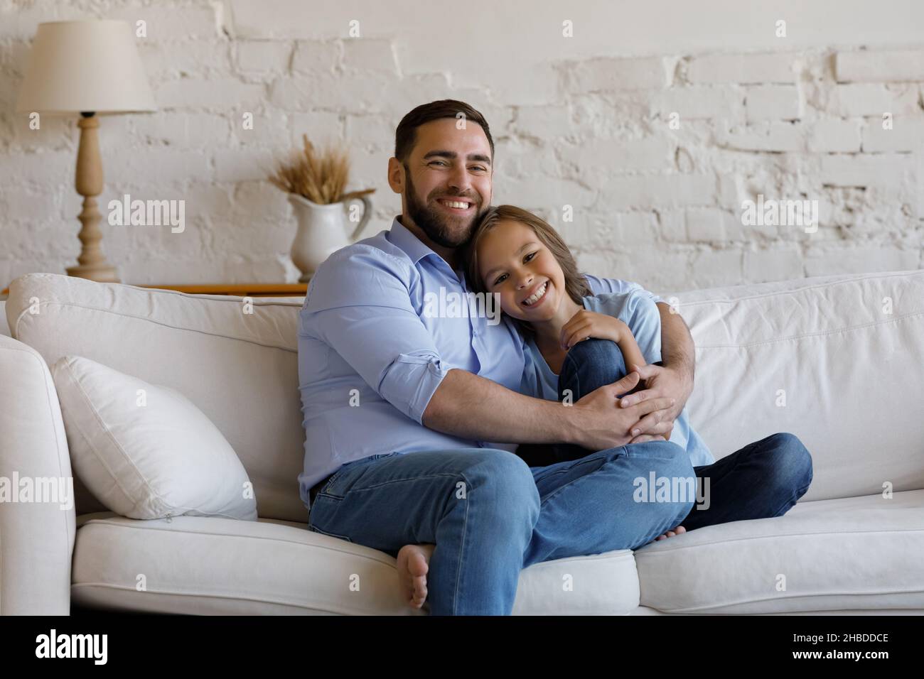 Portrait of bonding family showing loving feelings Stock Photo - Alamy
