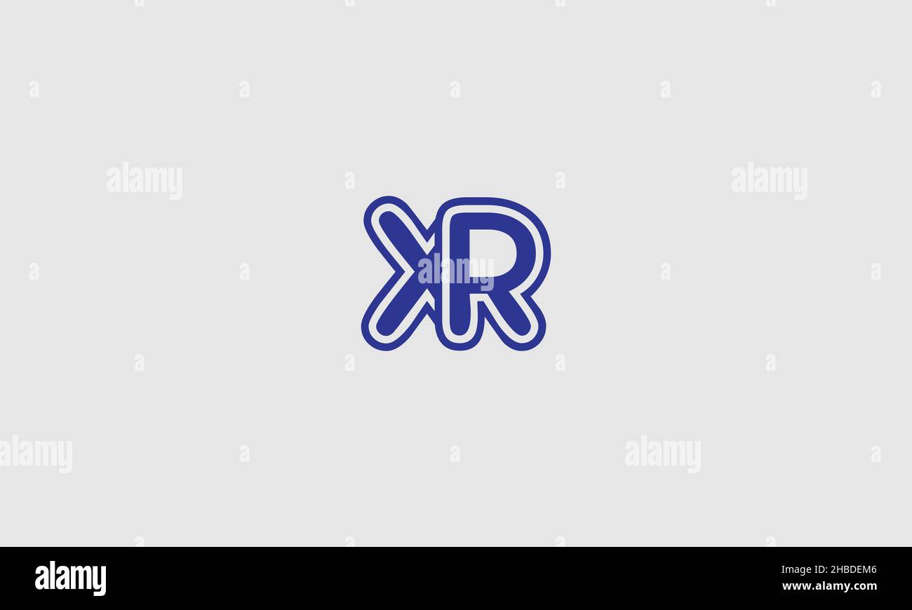 Letter xr logo hi-res stock photography and images - Alamy