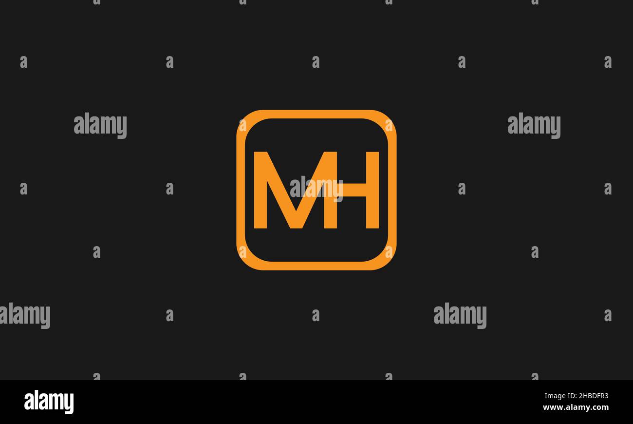 Letter mh vector vectors hi-res stock photography and images - Alamy