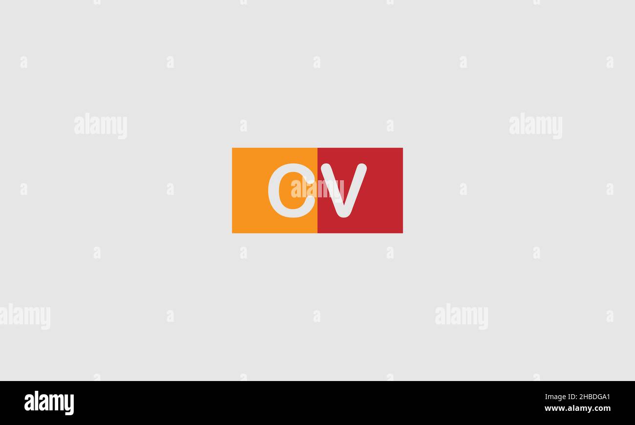 Cv modern logo hi-res stock photography and images - Alamy