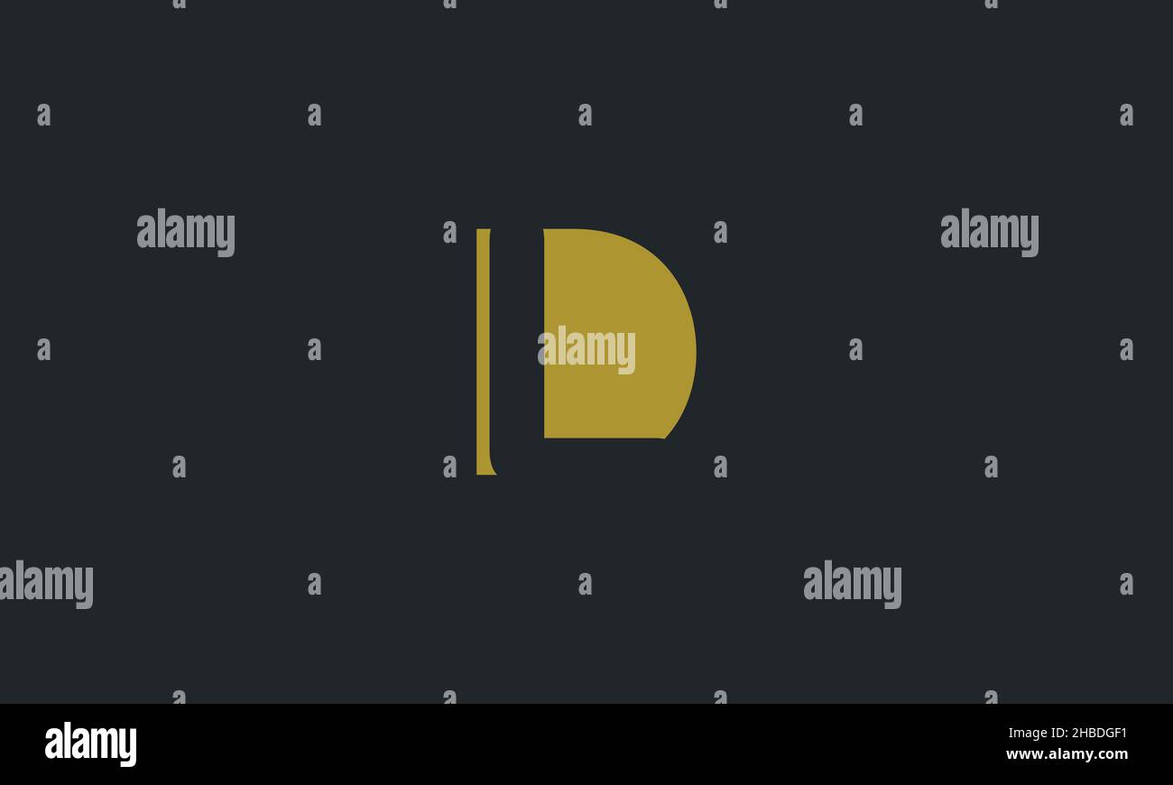 Initial letter DL uppercase modern logo design template elements ...
