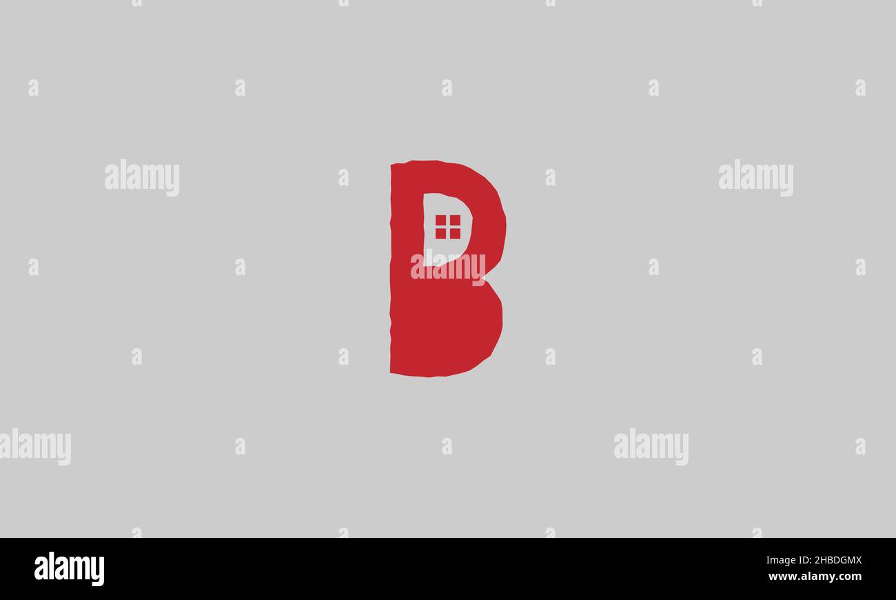 Initial letter B uppercase modern logo design template elements. Vector ...
