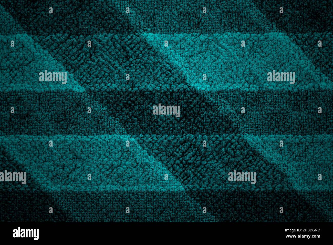 Dark cyan carpet fabric texture with abstract pattern for background ...
