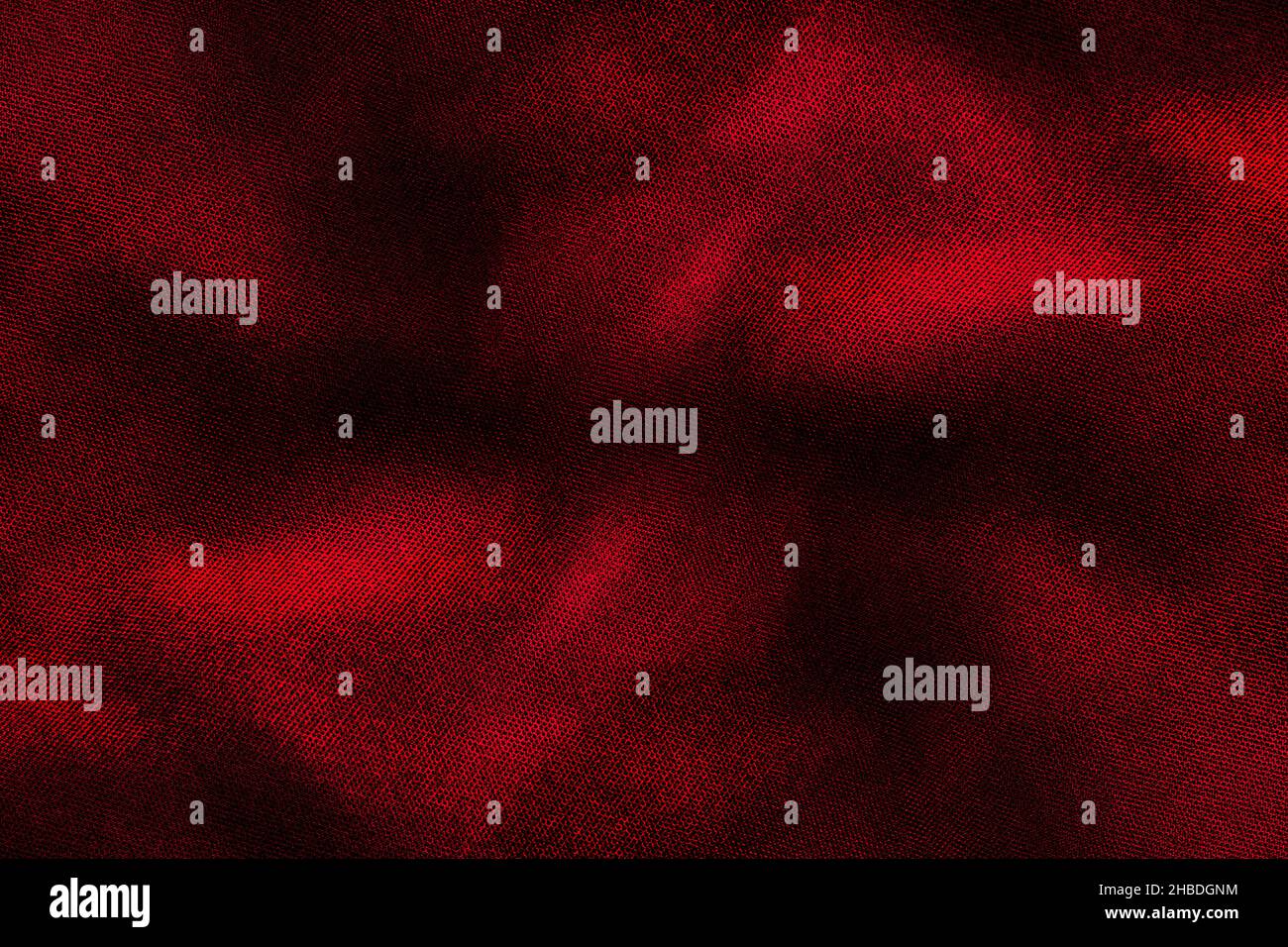 saturated red cotton fabric background with dark texture Stock Photo ...
