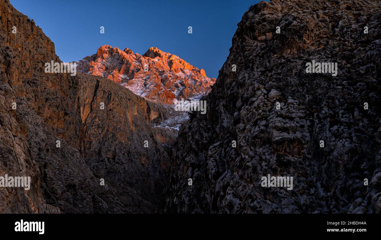 Mount Demirkazik, the highest peak of the Anti Taurus Mountains ...