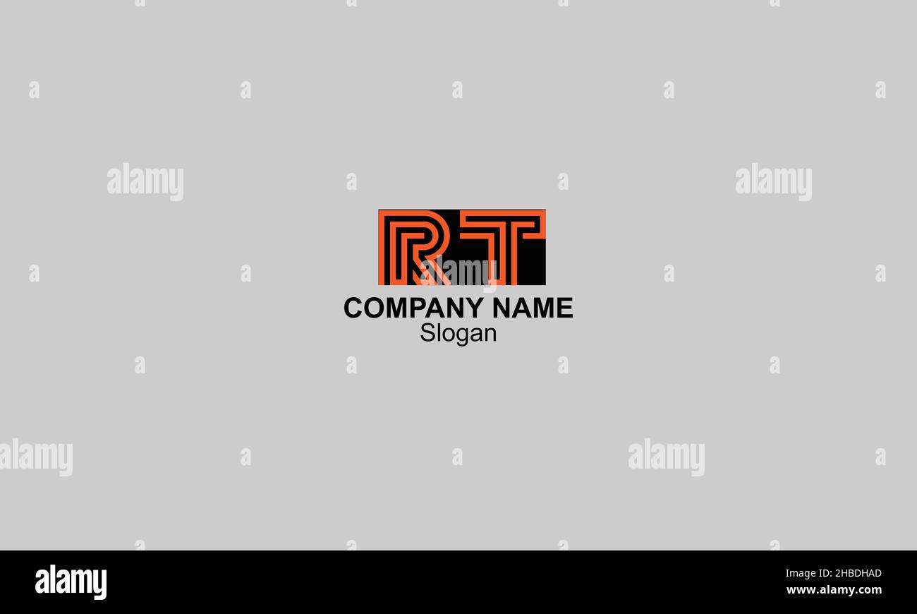 Rt logo design hi-res stock photography and images - Alamy