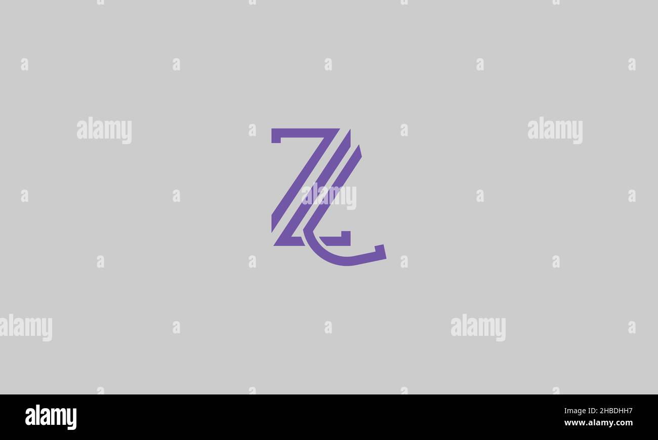 Initial letter Z uppercase modern lines logo design template elements ...