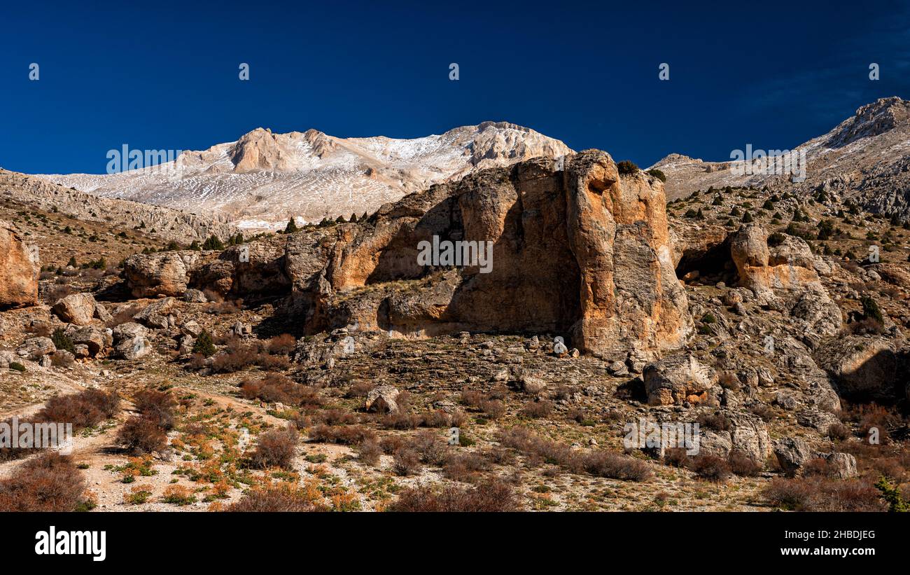 Breathtaking mountain landscape. The Anti Taurus Mountains. Aladaglar ...