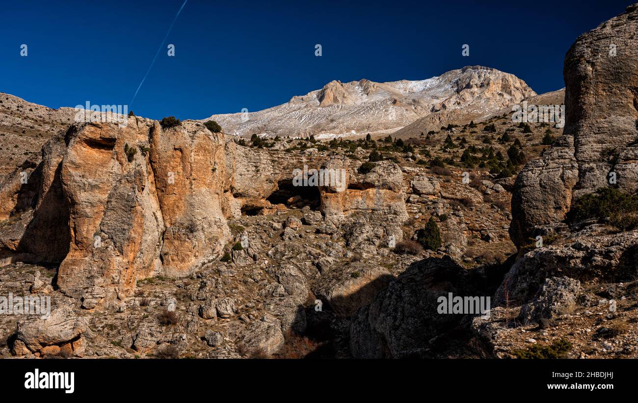 Breathtaking mountain landscape. The Anti Taurus Mountains. Aladaglar ...