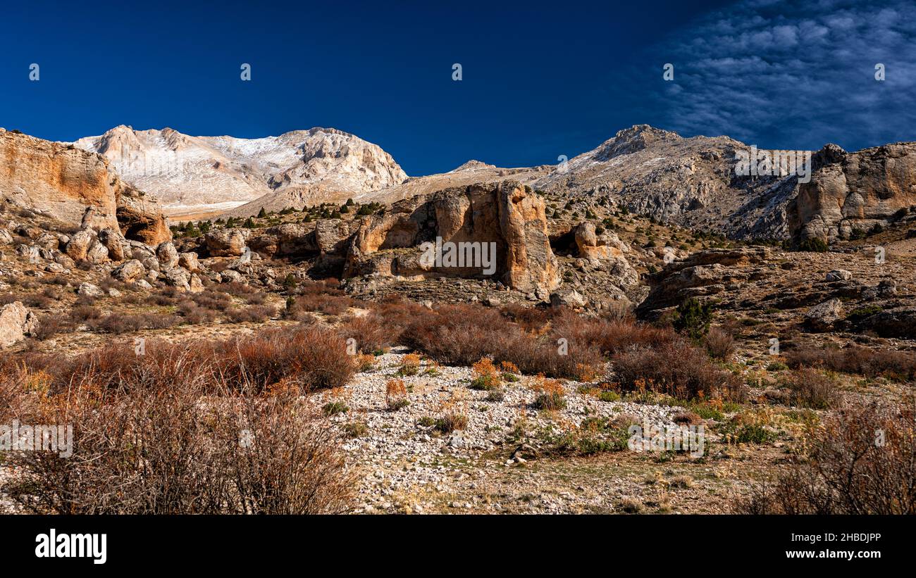 Breathtaking mountain landscape. The Anti Taurus Mountains. Aladaglar ...