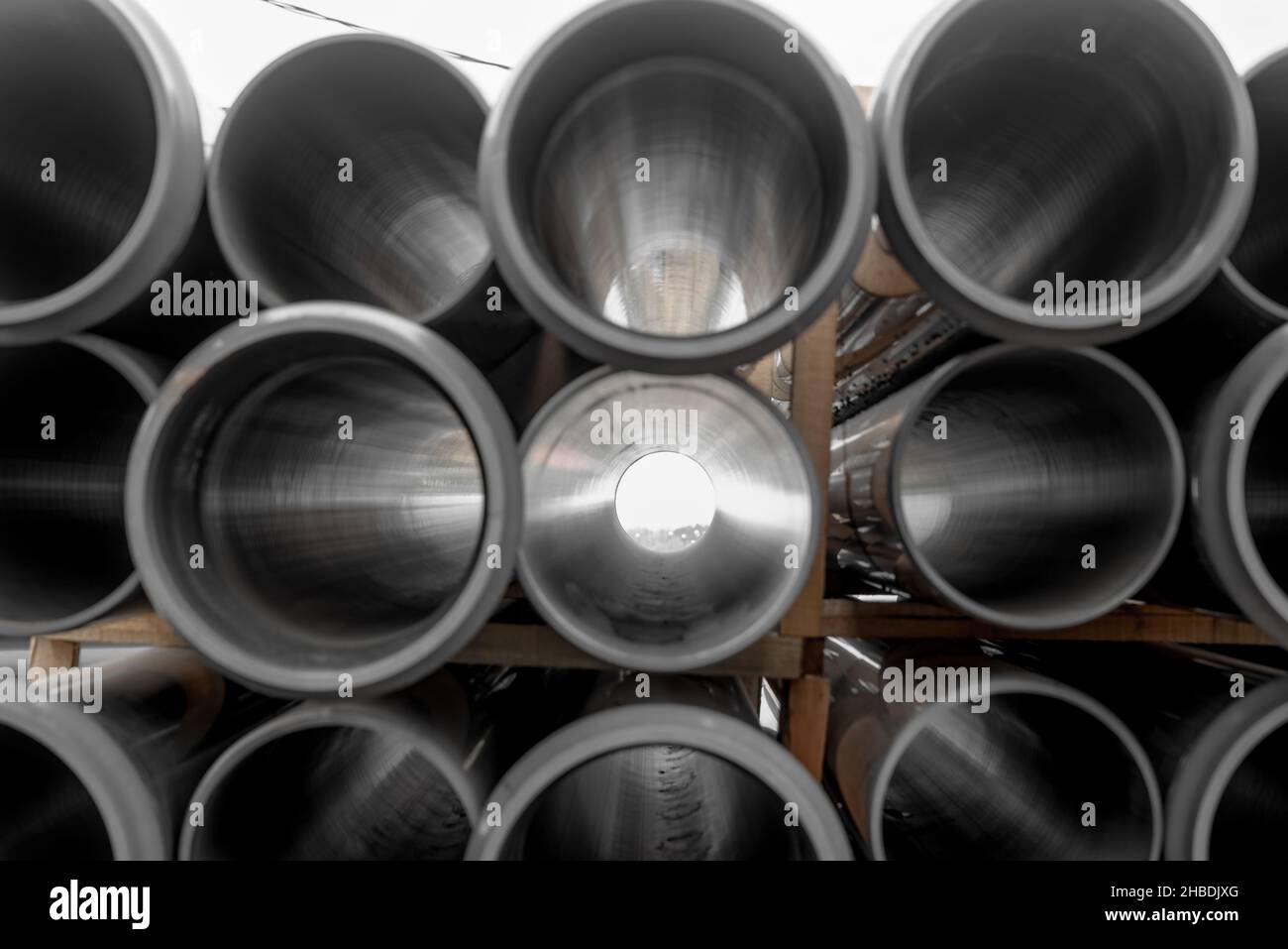 Gray Pvc Tubes Plastic Pipes High Resolution Stock Photography and ...