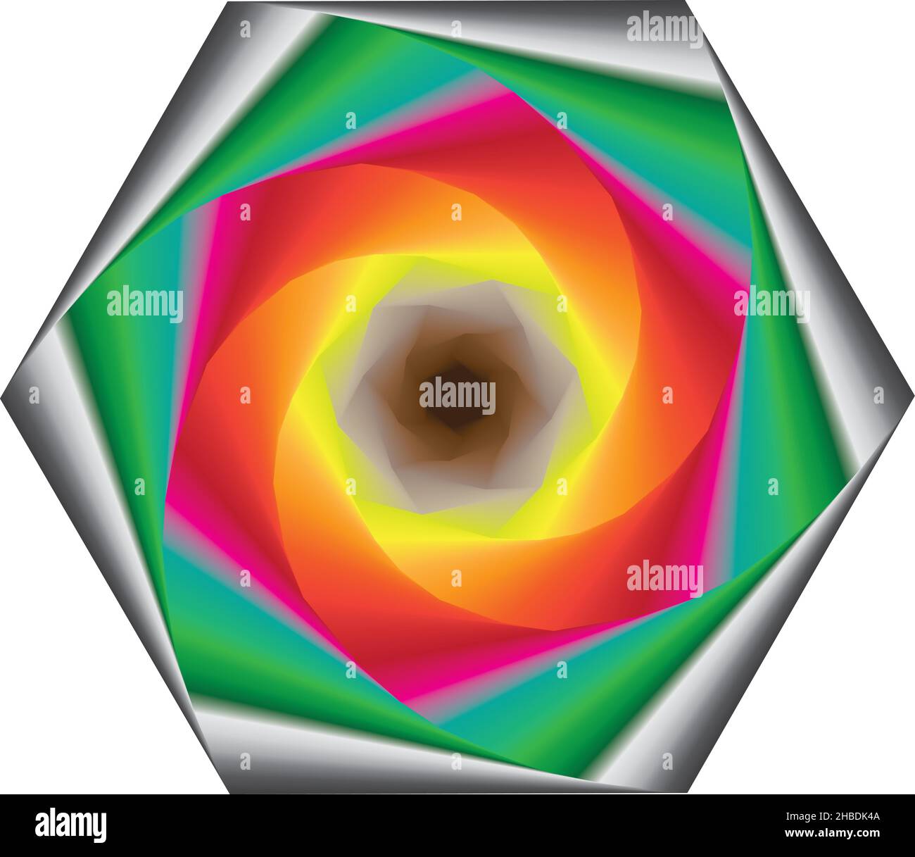 Graphics created in the process of a series of transformations of a ...