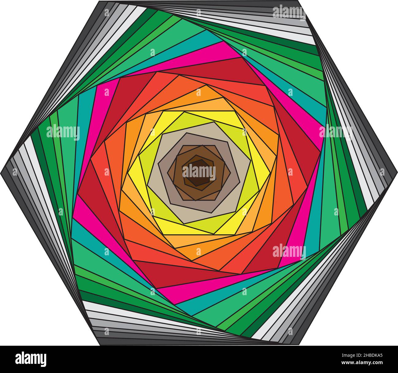 Graphics created in the process of a series of transformations of a ...