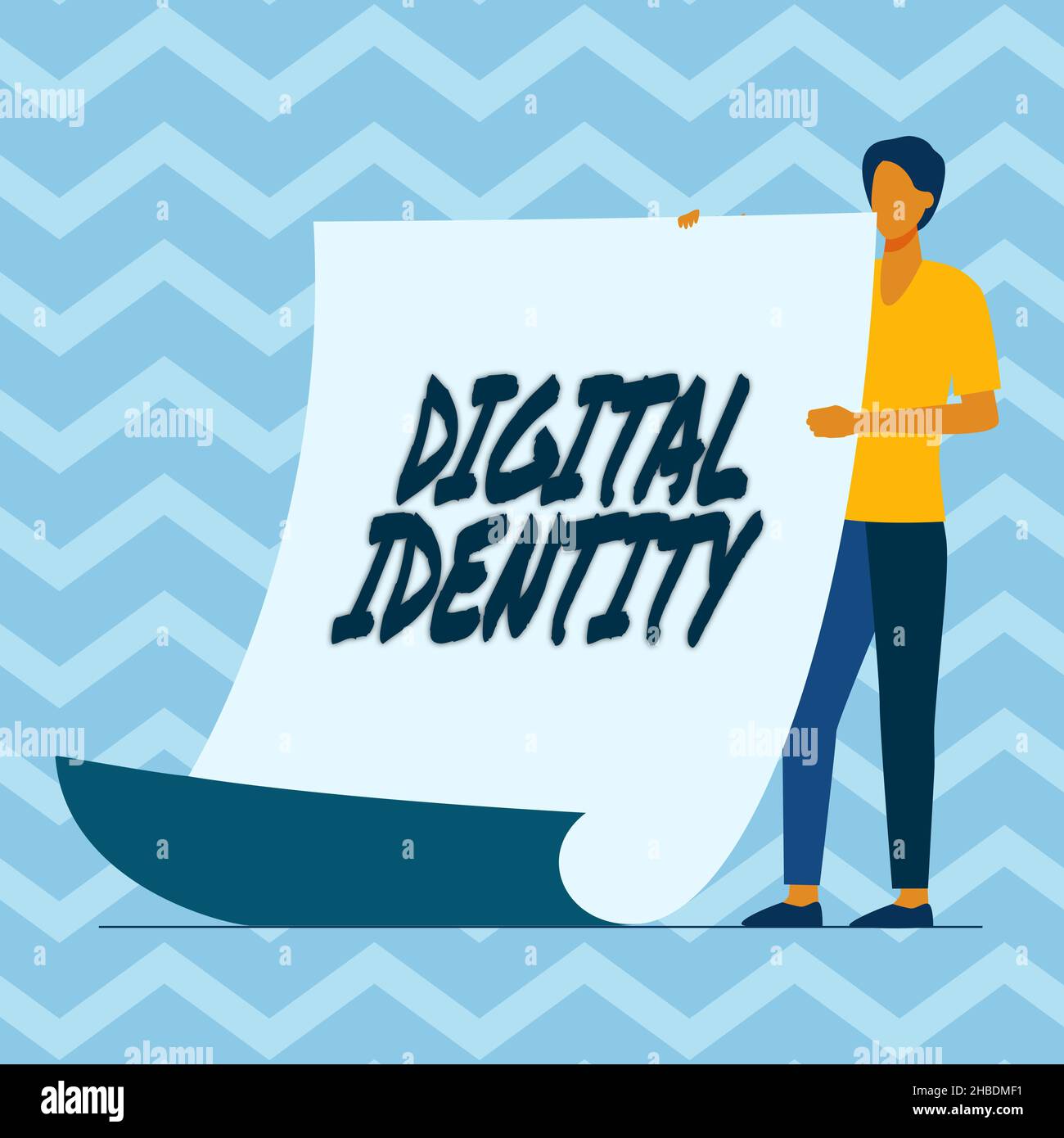 Text showing inspiration Digital Identity. Business approach ...