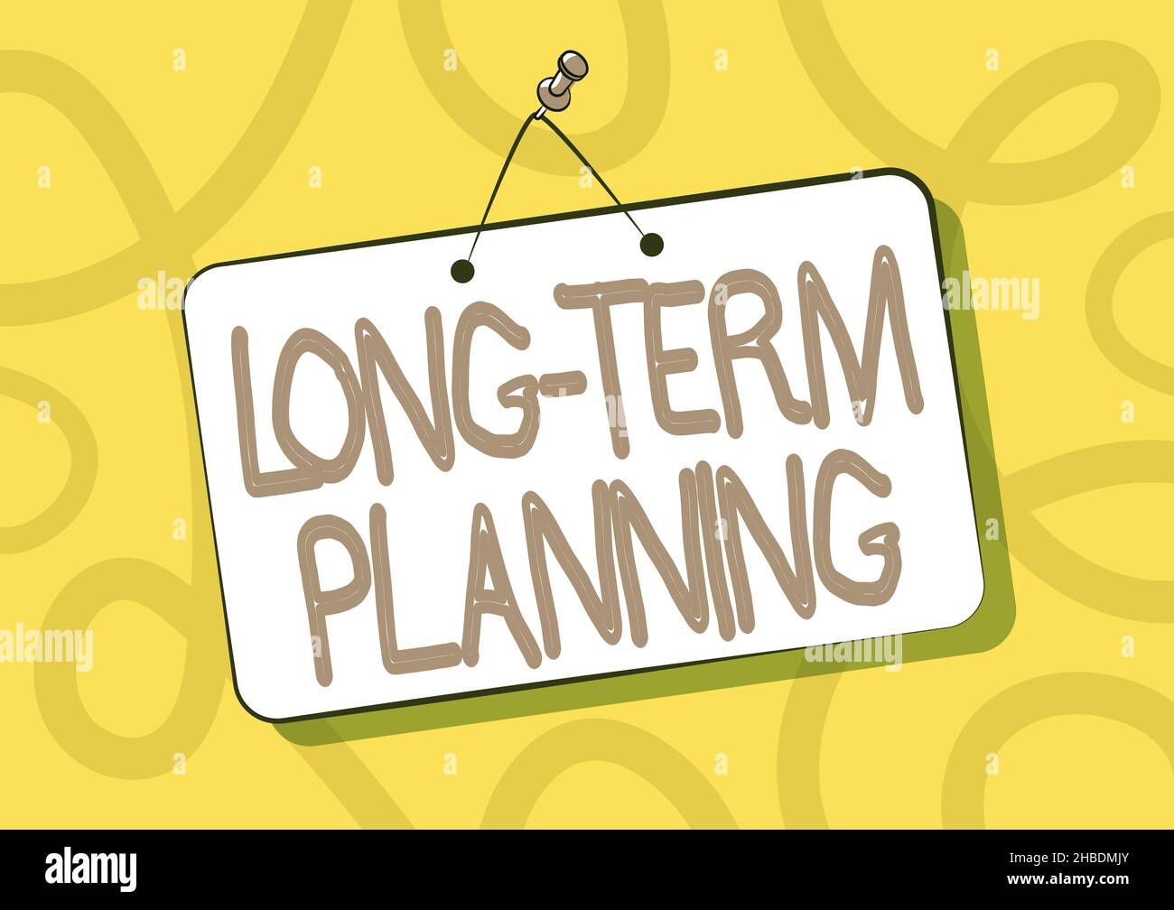 Handwriting text Long Term Planning. Business approach Establish ...