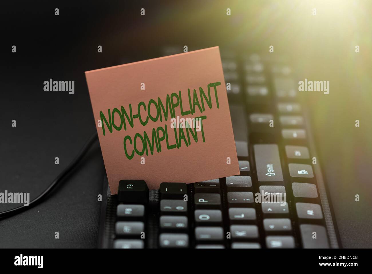 Conceptual display Non Compliant Compliant. Business showcase Resistant ...