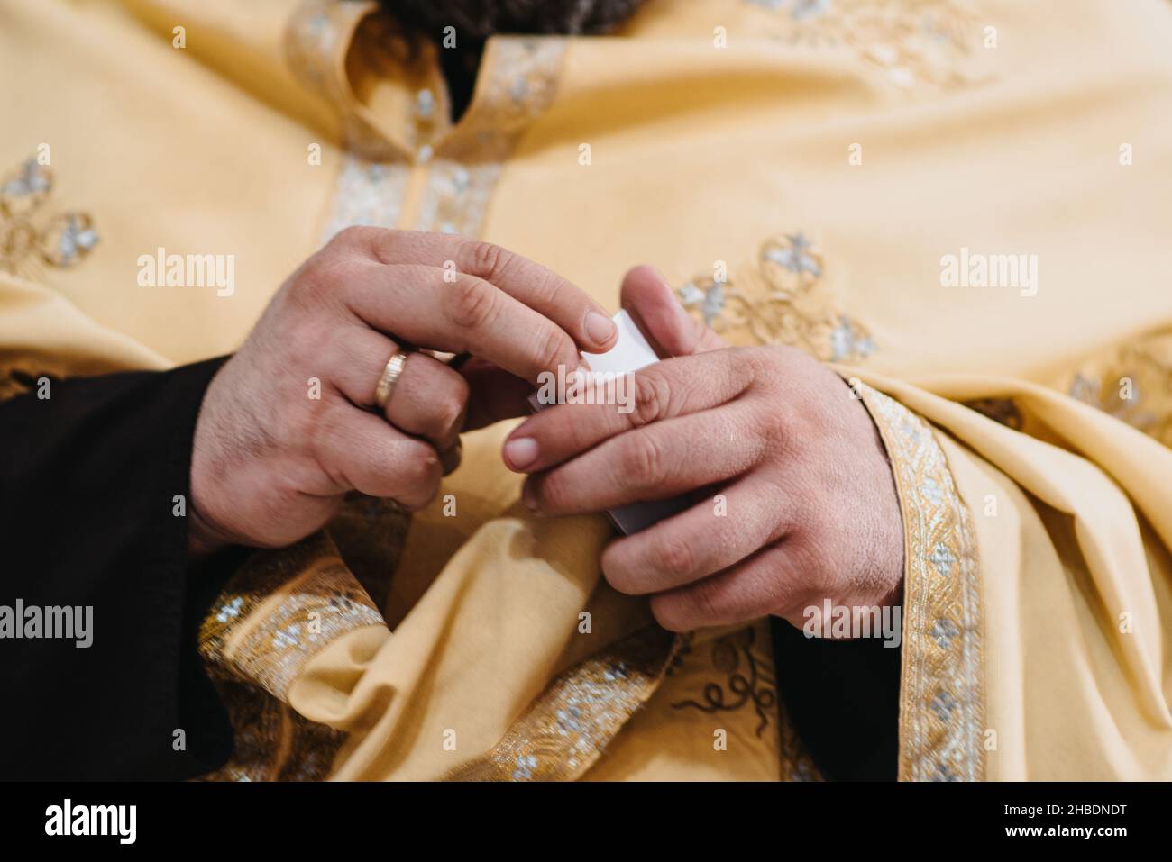 A selective of priest hands Stock Photo - Alamy