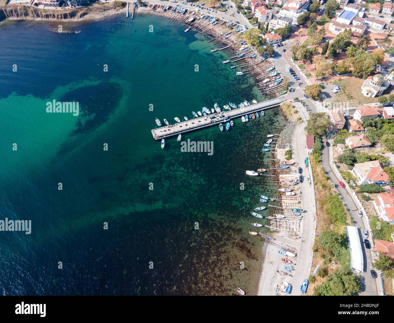 Aerial view of town of Ahtopol, Burgas Region, Bulgaria Stock Photo - Alamy