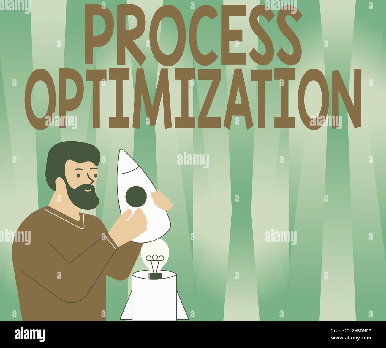 Conceptual caption Process Optimization. Word Written on Improve ...
