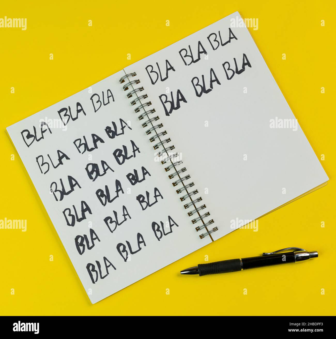the words written in a notebook Stock Photo - Alamy