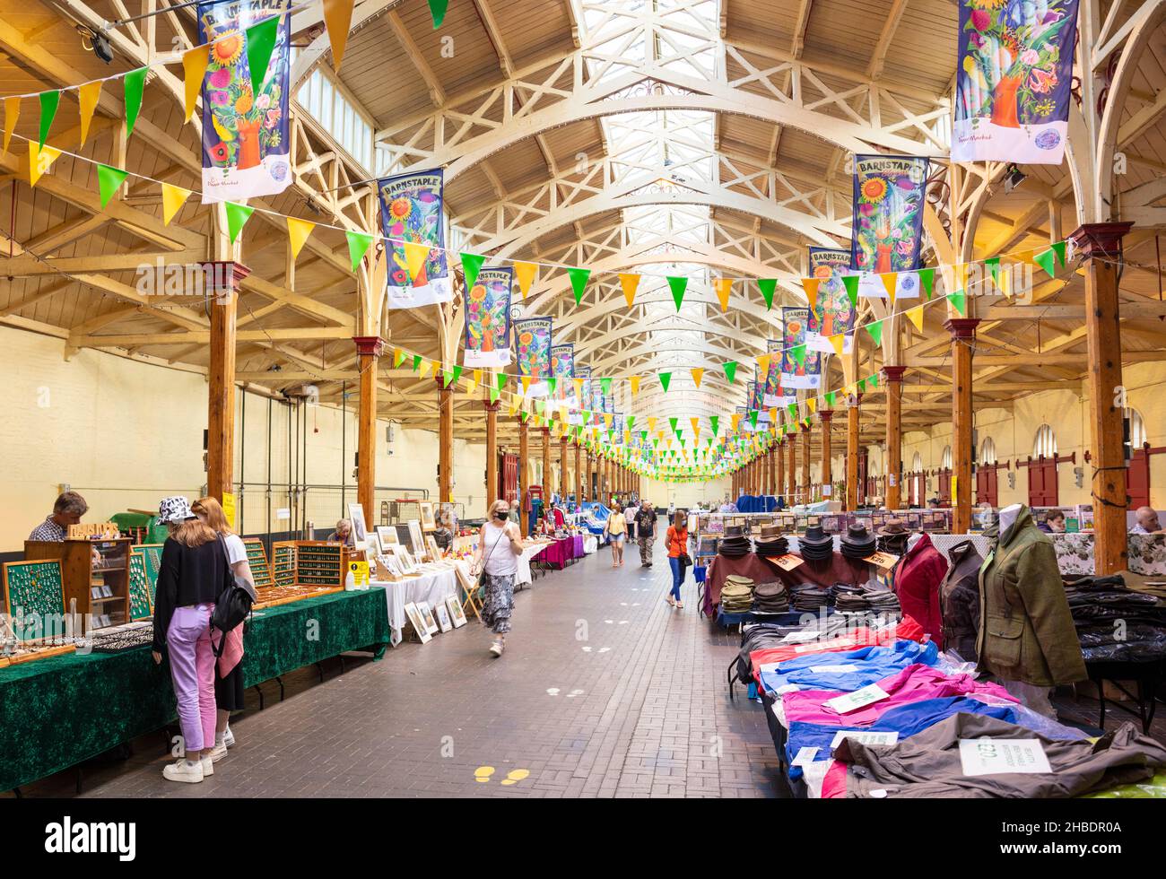Barnstaple Pannier Market Butchers Row Barnstaple Devon England UK GB ...
