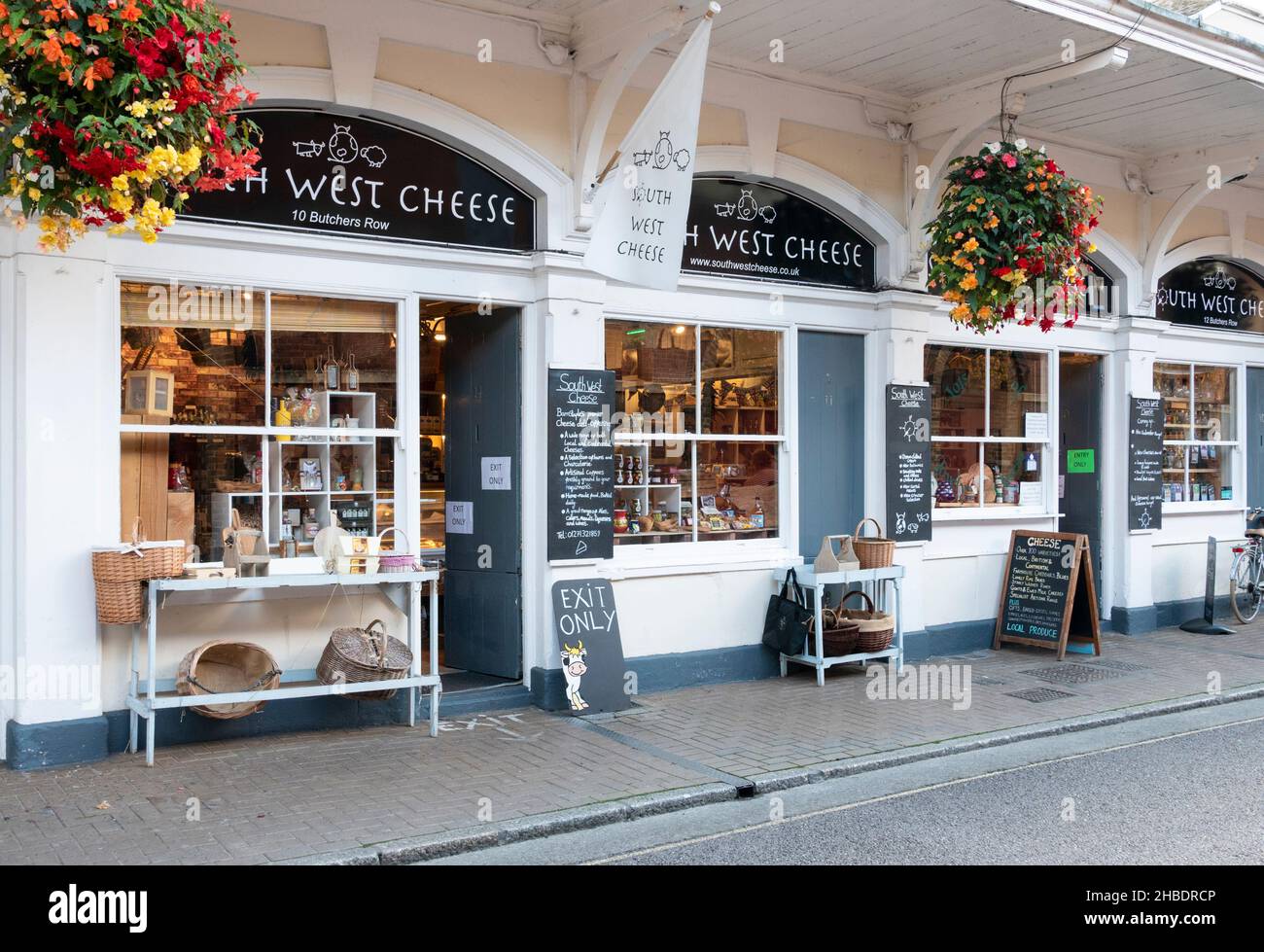 South West Cheese Shop Butchers Row Barnstaple Devon England UK GB ...
