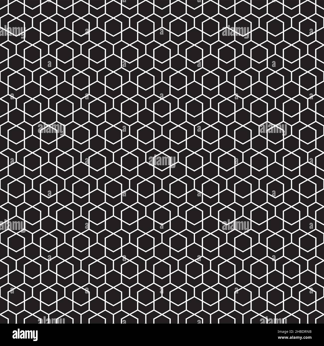 Seamless hexagonal mesh abstract geometric pattern background Stock ...