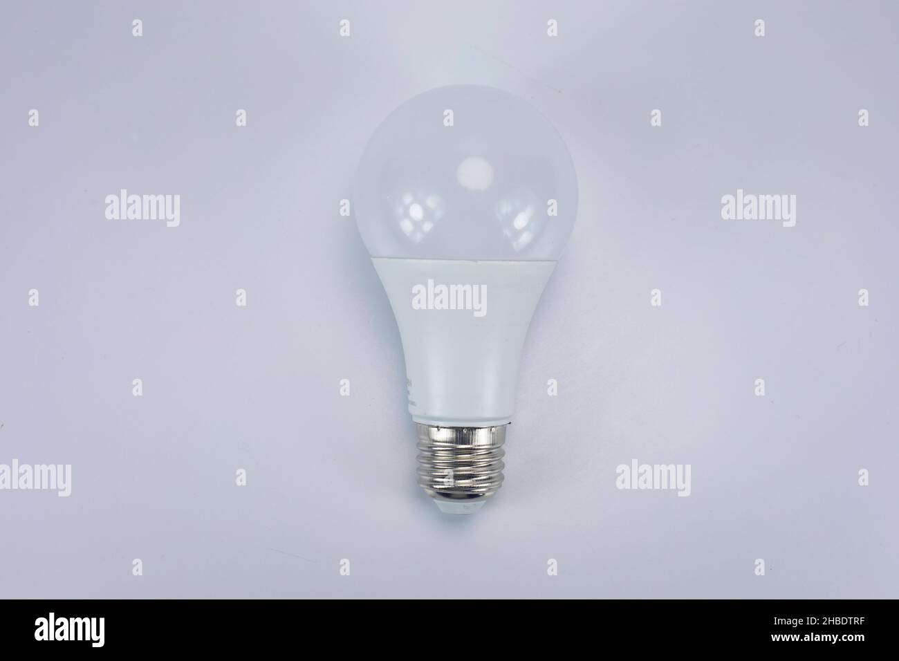 The led bulb on white background Stock Photo - Alamy